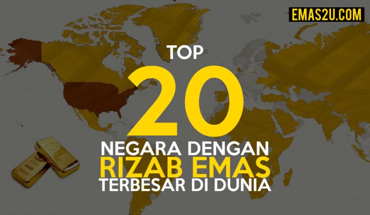 Top 20 Negara Dengan Rizab Emas Terbesar (Q1 2024)